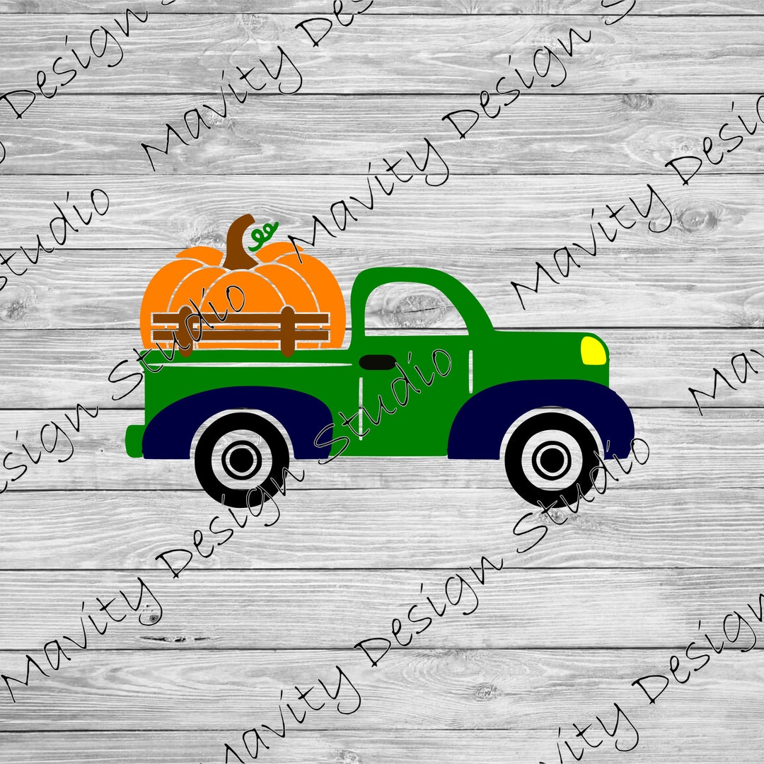 Fall Truck SVG: Pumpkin Pickup Truck Clipart (digital Download) - Etsy