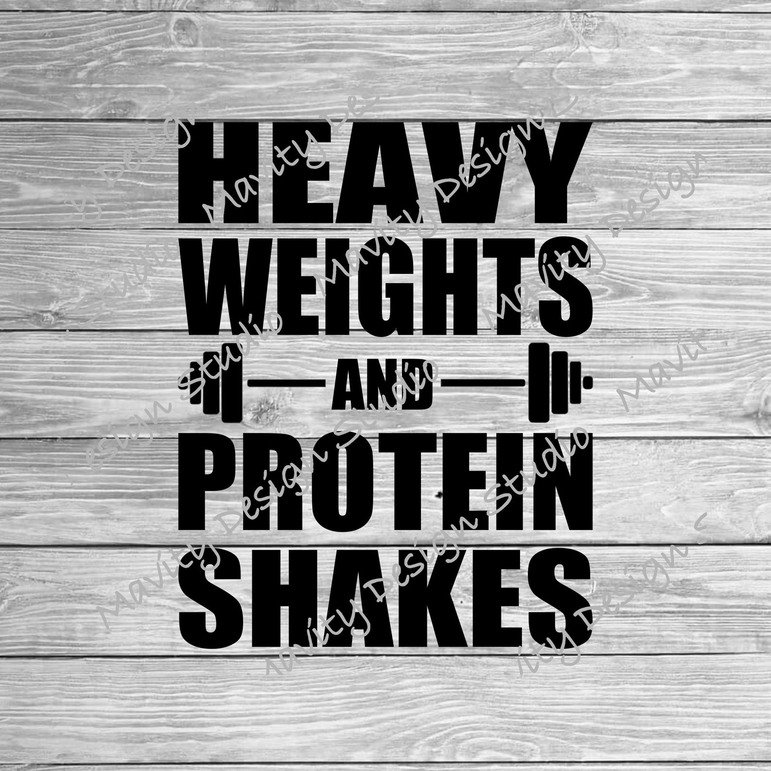 Heavy Weights and Protein Shakes Weightlifting Gym Svg for - Etsy