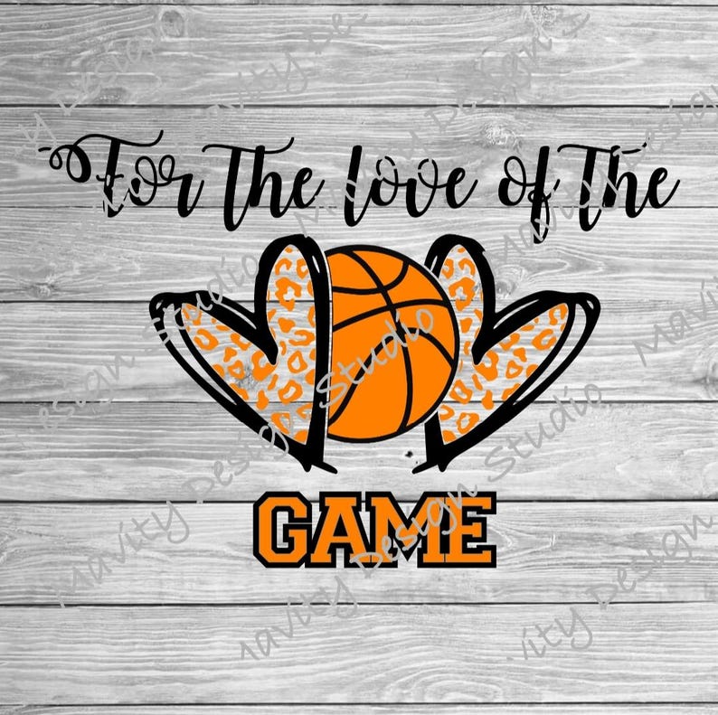 Leopard Print Basketball SVG PNG: Girls' Game Design (digital Download ...