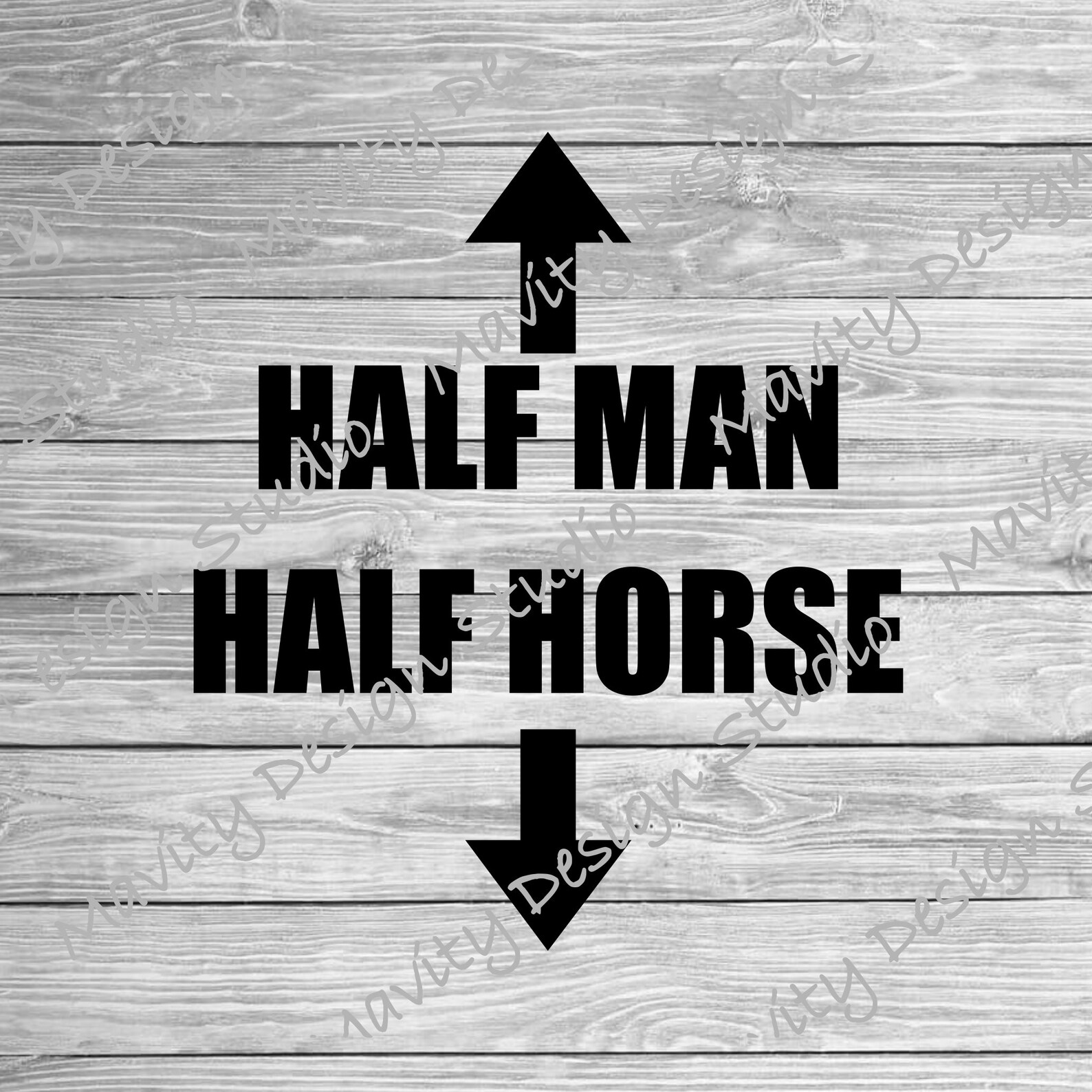 Half Man Half Horse SVG With Arrows | Inappropriate Humor Cut Files ...