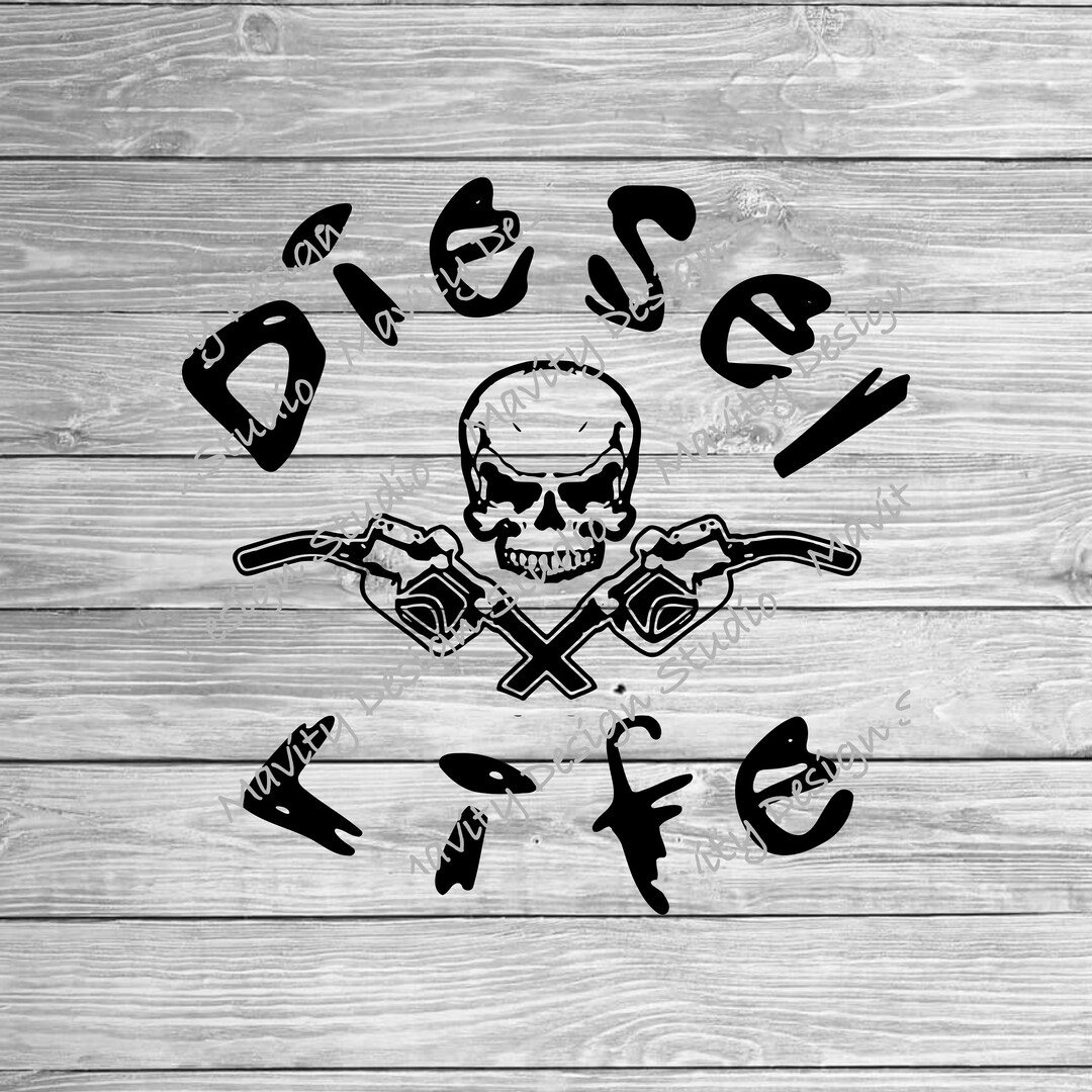 Diesel Life Skull SVG: Truck Mechanic Cut File (digital Download) - Etsy