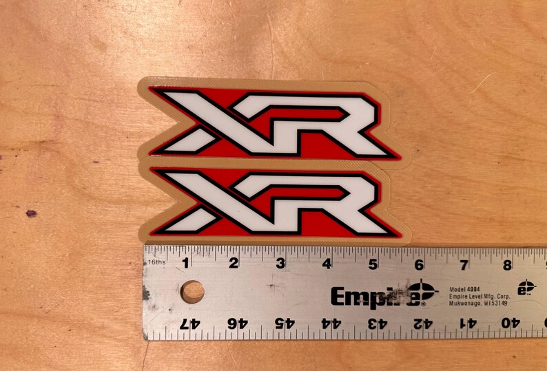 HONDA XR Logo Tank Window Sticker Decal 21mil Weather Proof Laminated ...