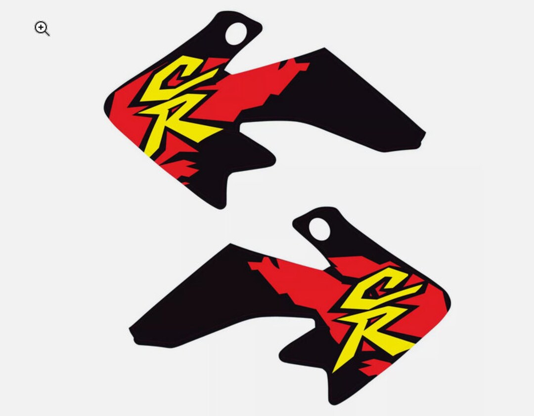 HONDA CRF50 HRC Retro Red Black Team Shroud Graphics 2004-2024 21mil ...