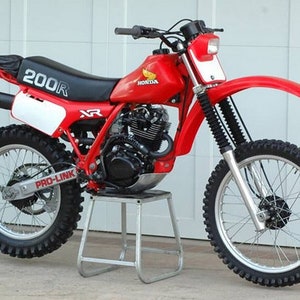 HONDA XR CR Swing Arm Gray Red/black Pro-link Prolink Decals Vintage Mx ...