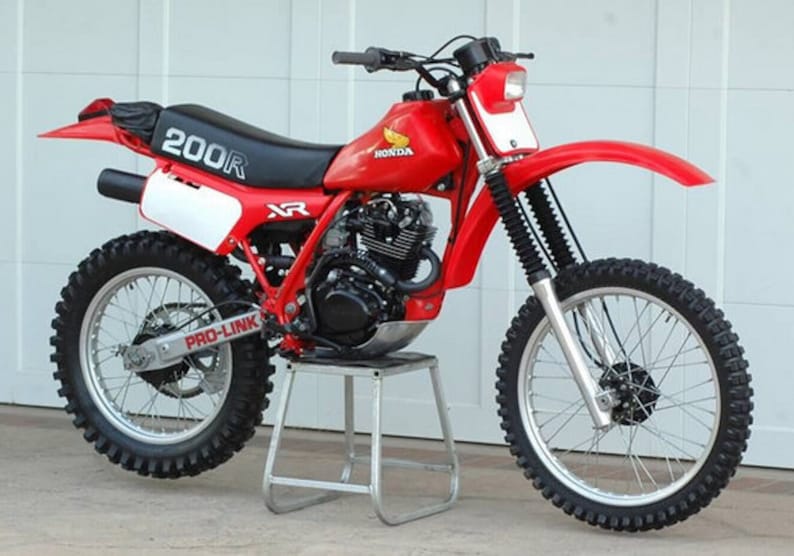 1982 HONDA Xr200r Xr200 9pc Graphics Setprolink Decals Vintage Mx - Etsy