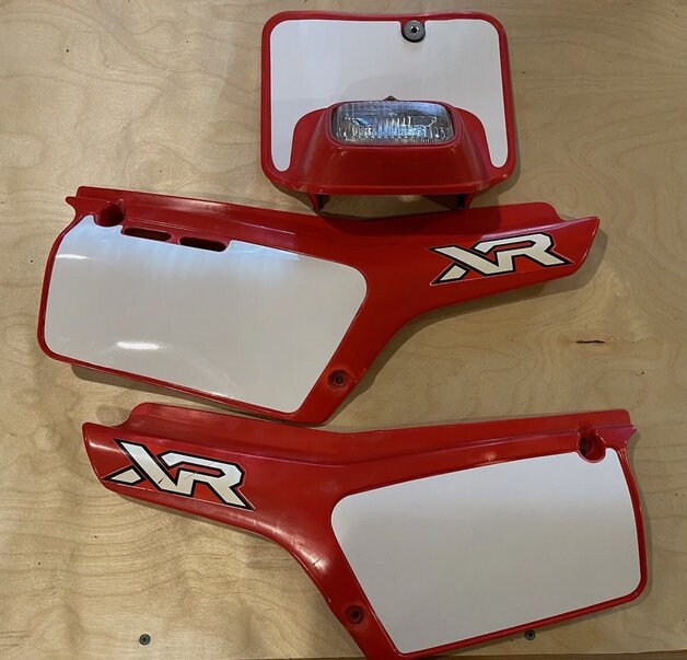 1982 HONDA Xr200r Xr200 9pc Graphics Setprolink Decals Vintage Mx - Etsy