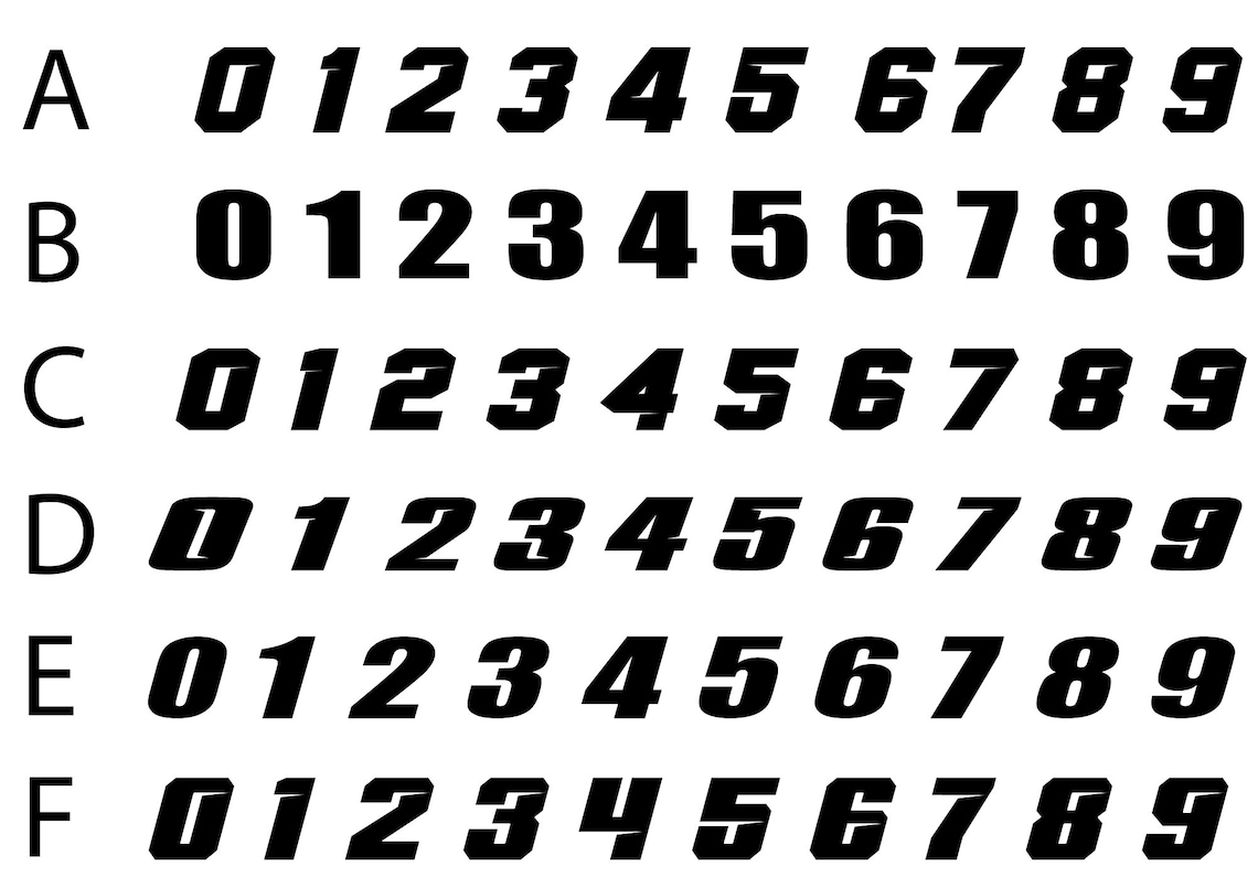 3x Number Plate Decal Stickers Custom Name Motocross Race Graphics ...