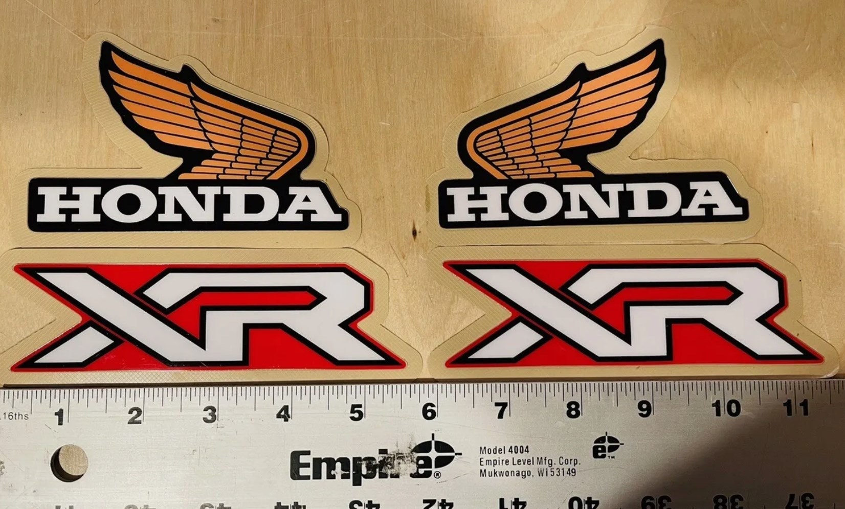 HONDA Wing/xr Logo Tank Window Sticker Decal 21mil Weather Proof ...
