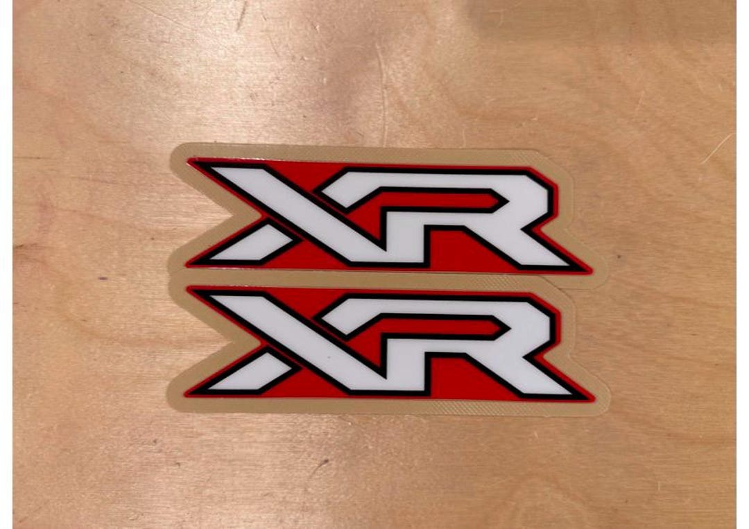 HONDA XR Logo Tank Window Sticker Decal 21mil Weather Proof Laminated ...