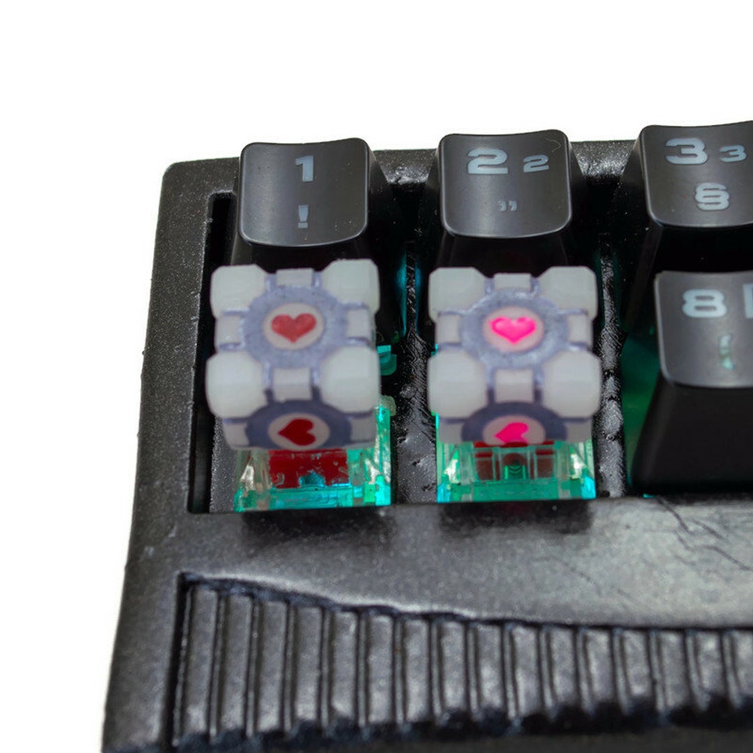 Keycap Portal Companion Cube Artisan Hand Painted 3D - Etsy