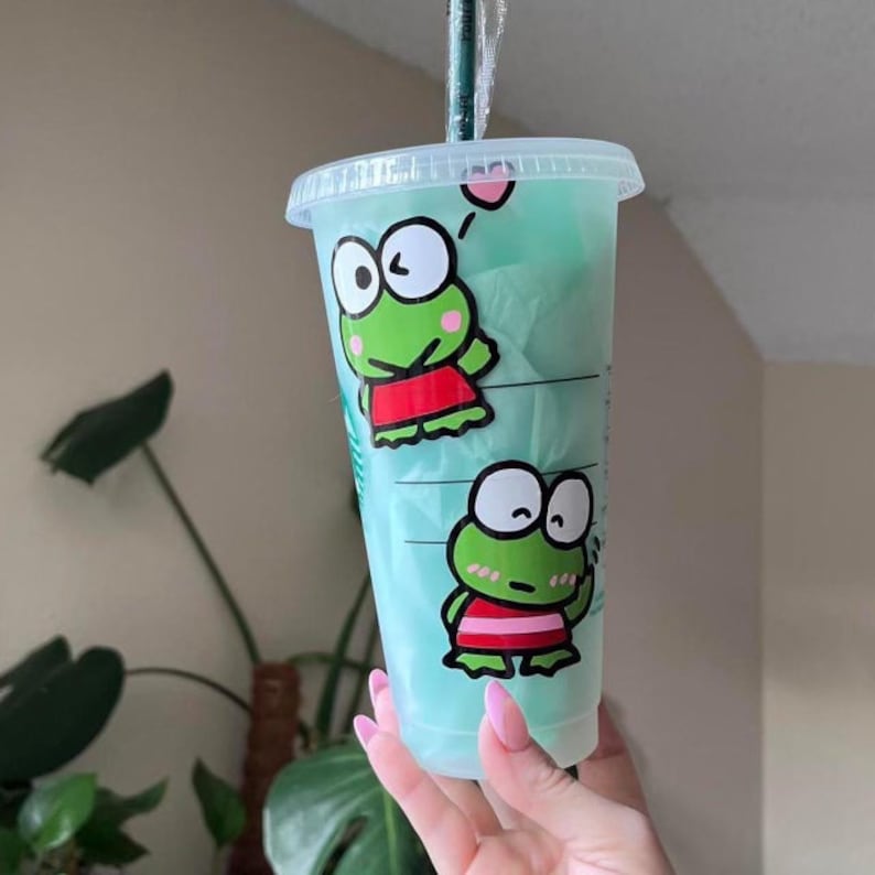 Keroppi Starbucks Cup - Etsy