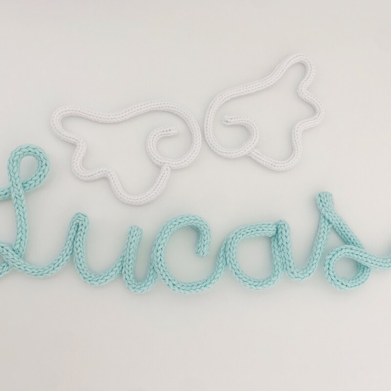 Knitted Wire Word Art - Etsy