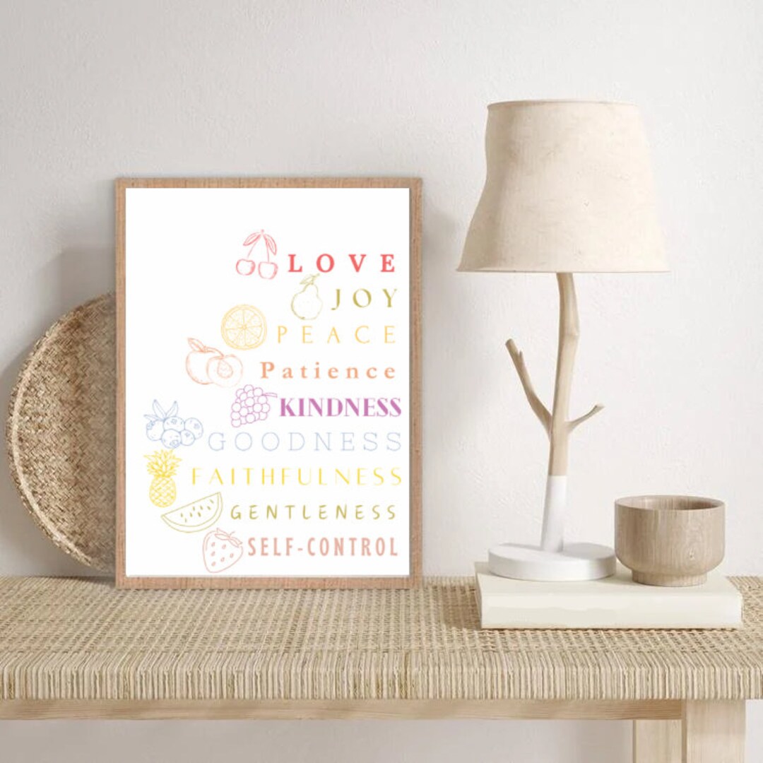 Fruit of the Spirit Poster - Etsy