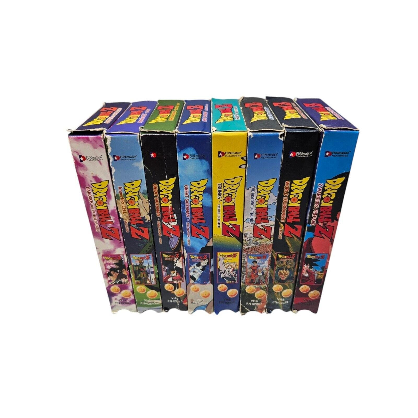 Dragon Ball Z VHS Tapes Lot of 8 Anime Movie Funimation Vintage 2000 ...
