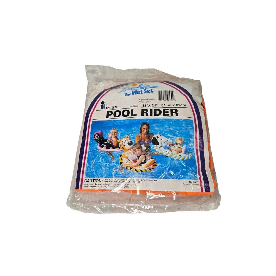 Vintage Intex the Wet Set TIGER Pool Rider Swimming Pool Float Floatie ...