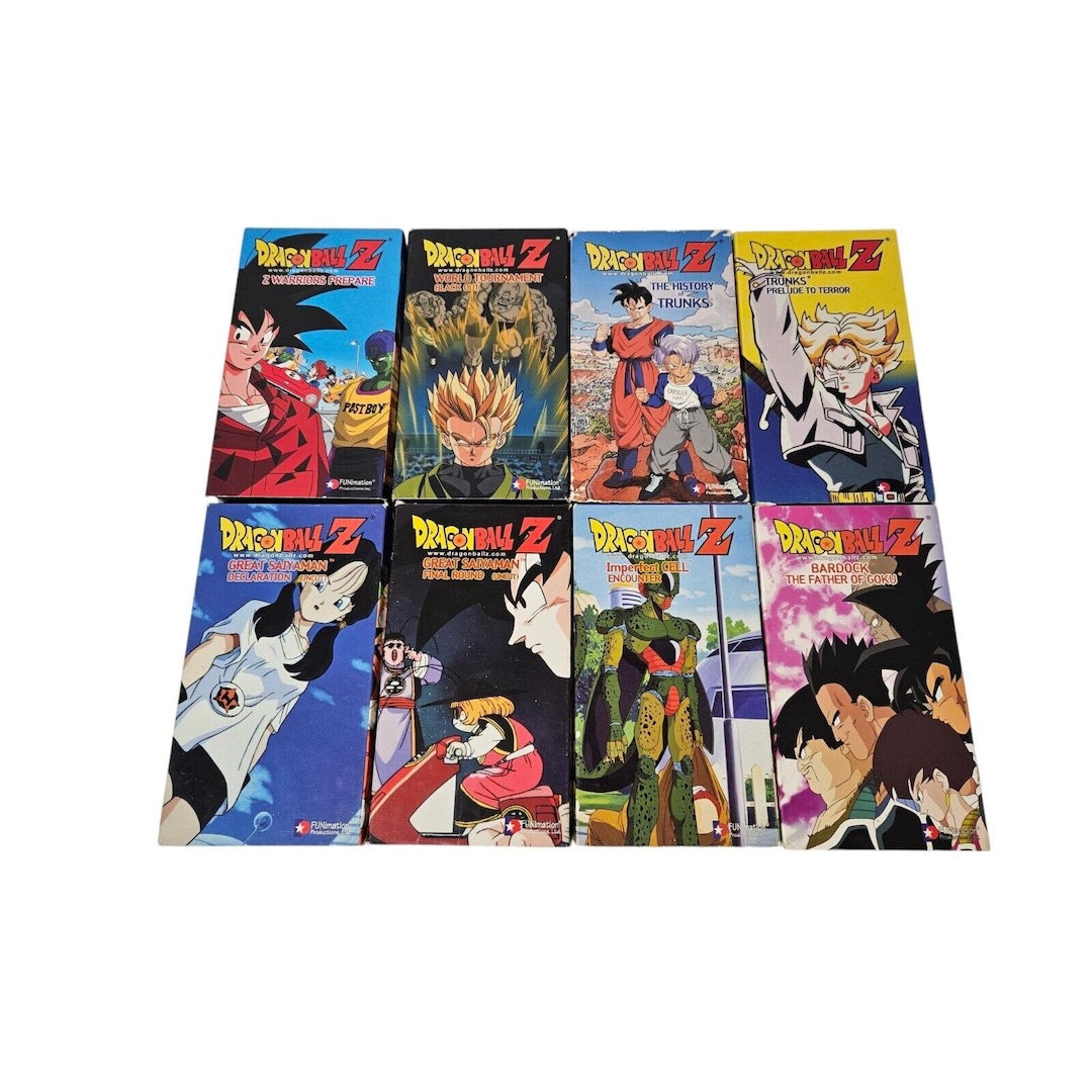 Dragon Ball Z VHS Tapes Lot of 8 Anime Movie Funimation Vintage 2000 ...