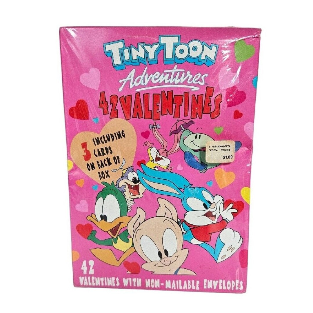VTG Tiny Toon Adventures Kids Valentine's Day Cards Box - Etsy
