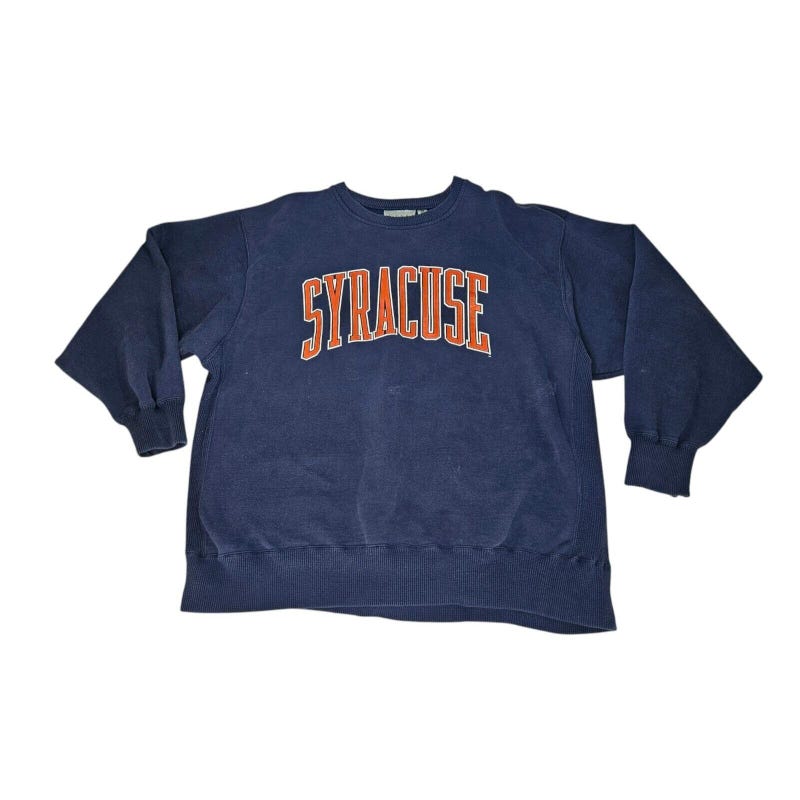 Embroidered Syracuse Crewneck - Etsy