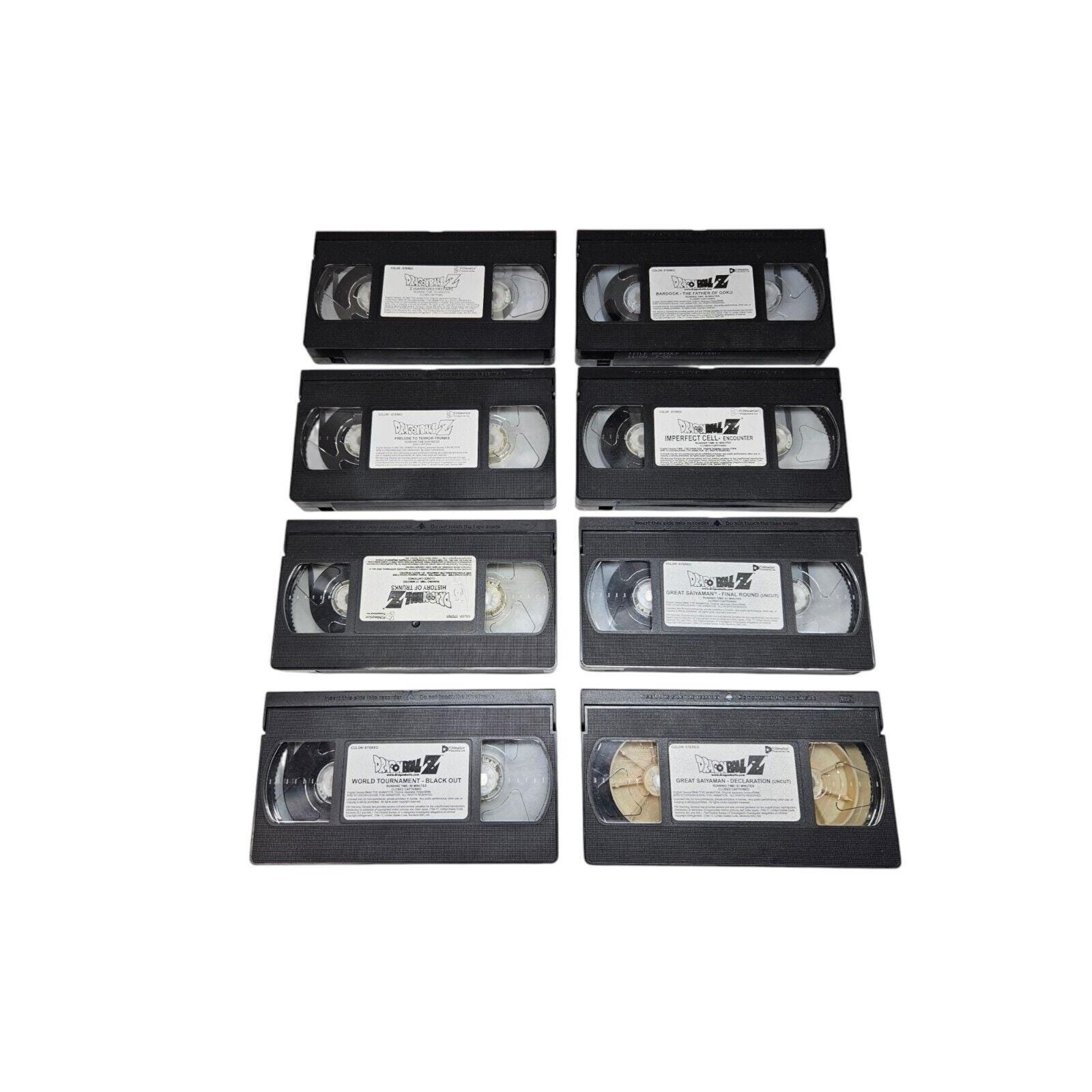 Dragon Ball Z VHS Tapes Lot of 8 Anime Movie Funimation Vintage 2000 ...