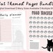 Cat Themed Pages Bundle, Printable Bundles, Instant Download, Bundled ...