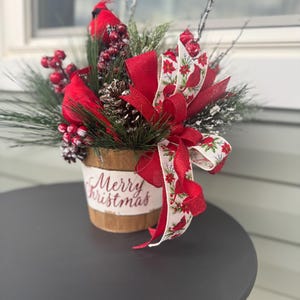Cardinals Christmas Centerpiece, Cardinals Centerpiece, Merry Christmas ...