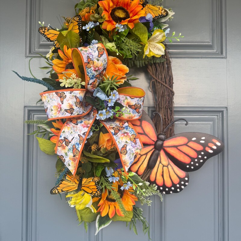 Butterfly Wreath - Etsy