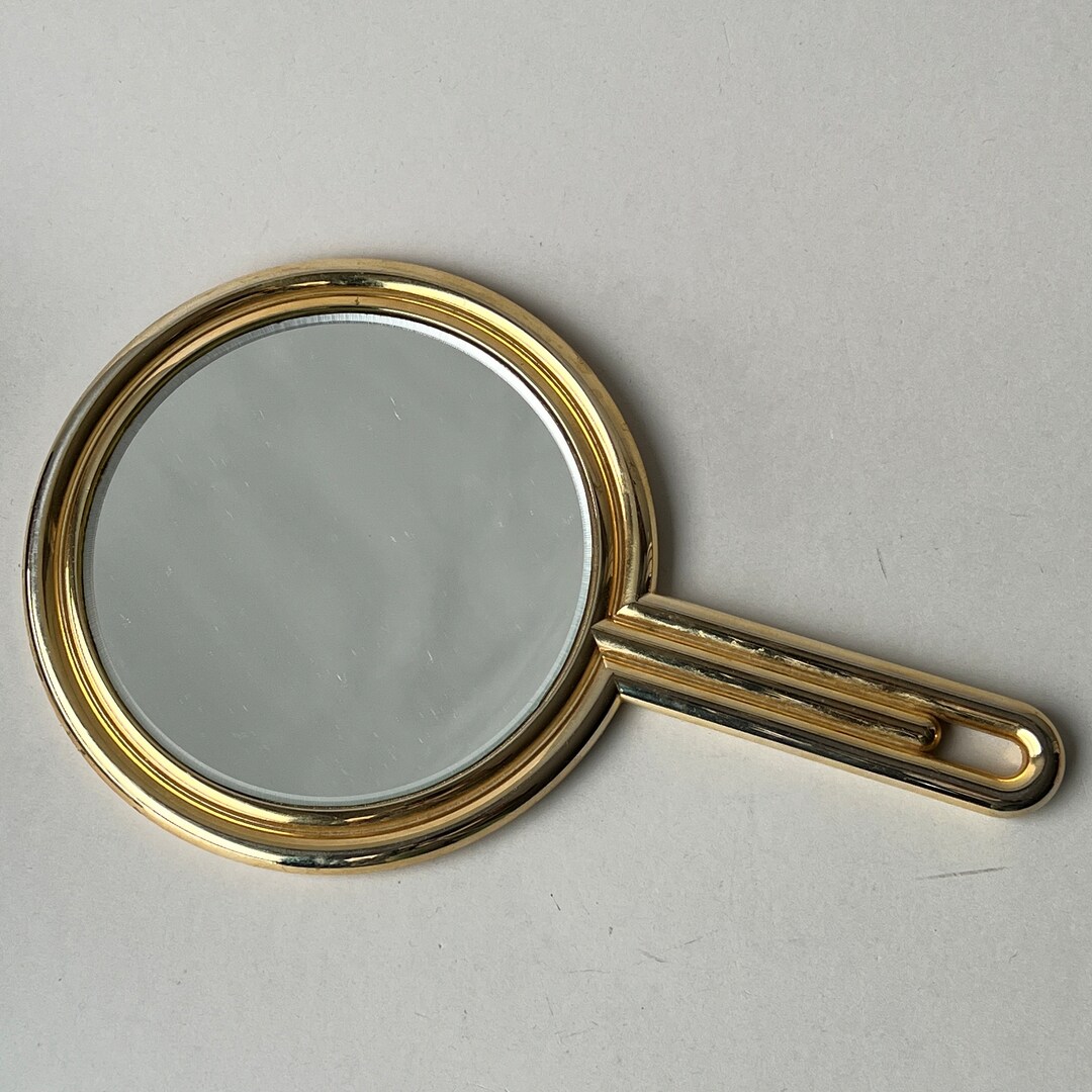 Vintage 1980s Janeke Itay Gold Plated Hand Mirror Double Zoom. - Etsy