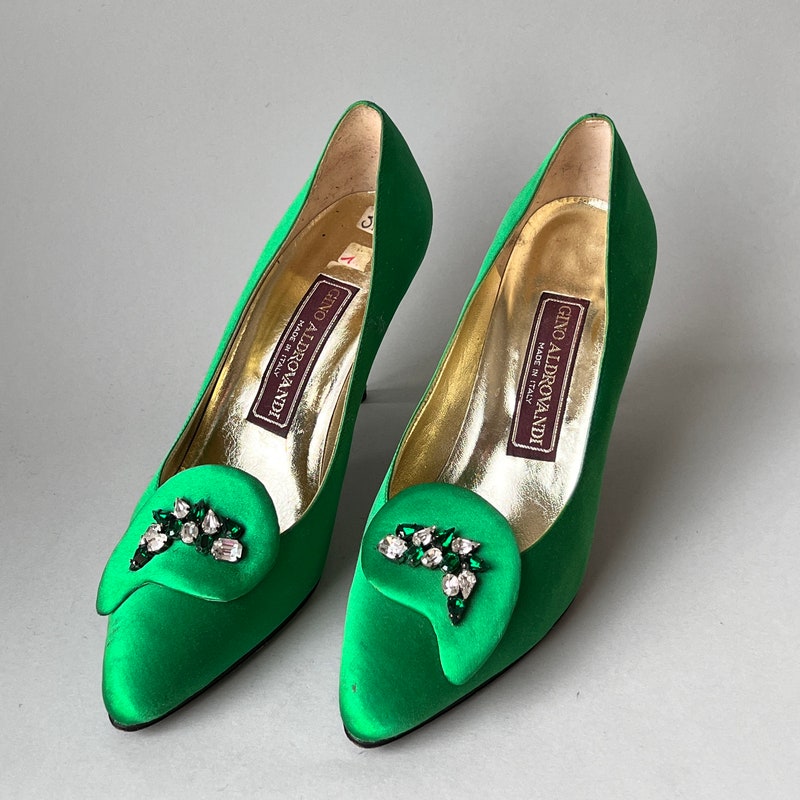 Emerald Green Shoes - Etsy