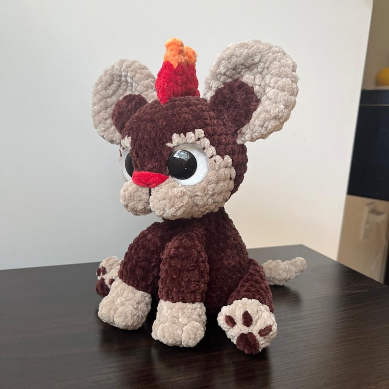 Finnegan the Fire Kitty Crochet Pattern, Baby Lion Crochet Pattern ...