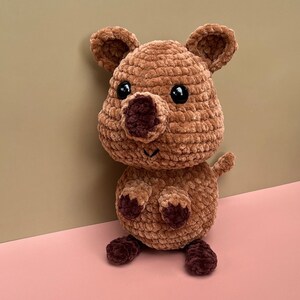 Quincy the Quokka Crochet Pattern, Crochet Pattern for Quokka Plushie ...