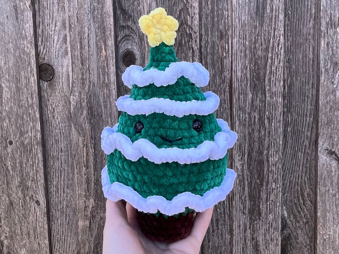 Christmas Tree Plushie, Cute Christmas Decor, Christmas Gift, Crochet ...