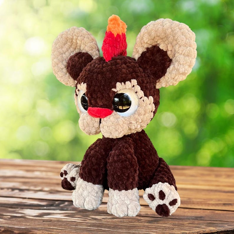 Finnegan the Fire Kitty Crochet Pattern, Baby Lion Crochet Pattern ...