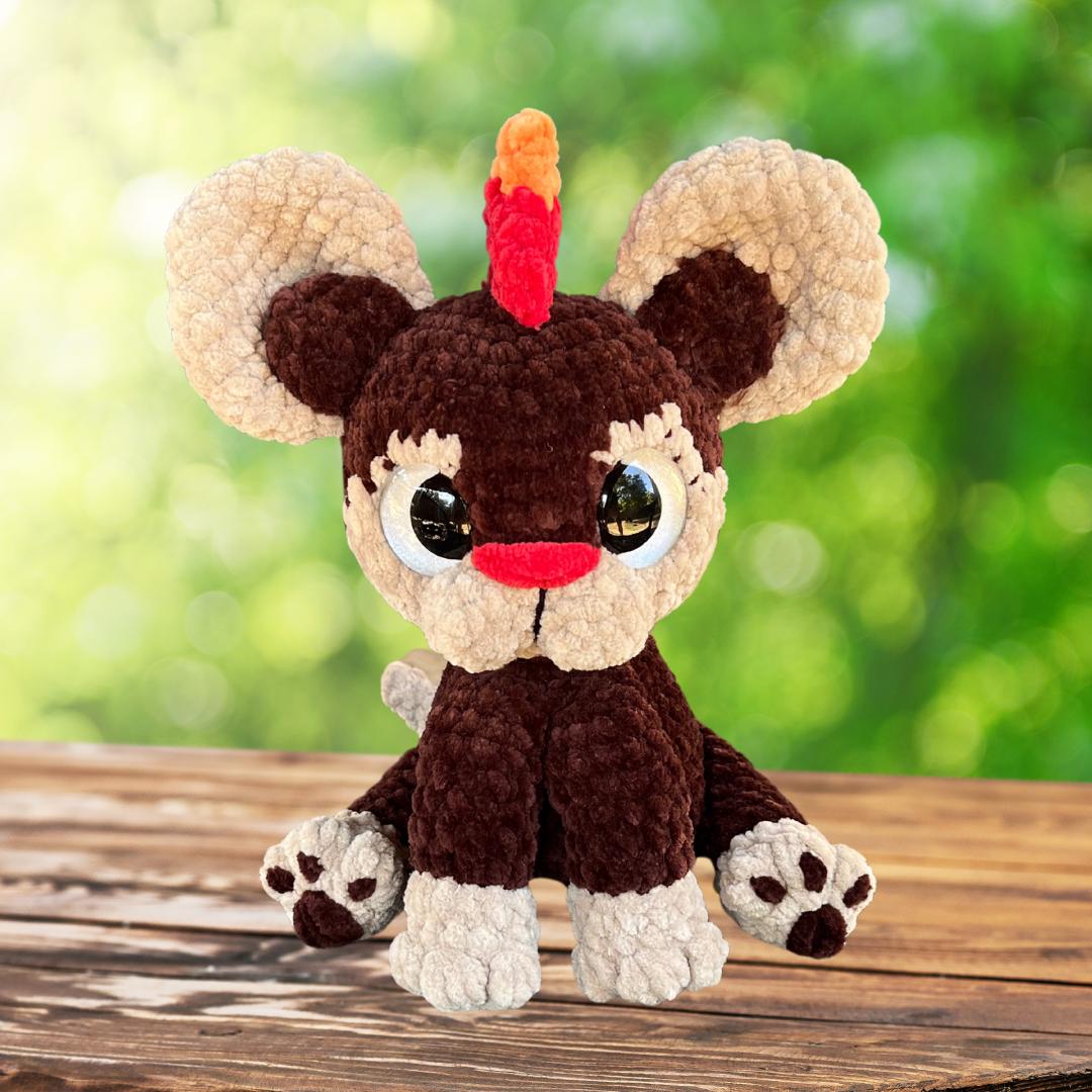 Finnegan the Fire Kitty Crochet Pattern, Baby Lion Crochet Pattern ...