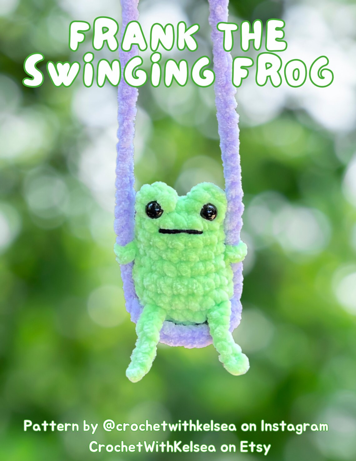 Frank the Swinging Frog Crochet Pattern, Quick Crochet Pattern, Great ...