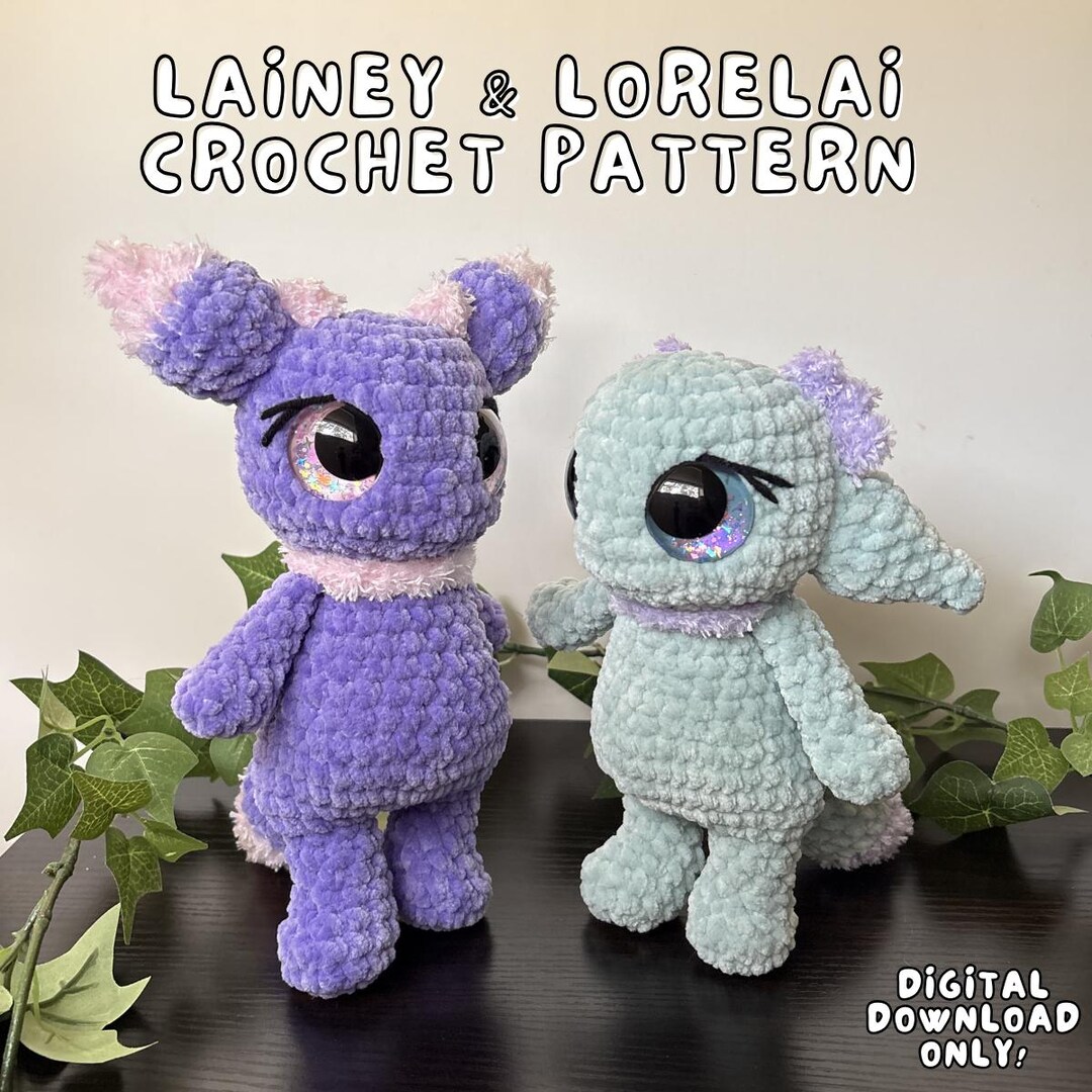 Lainey & Lorelai Crochet Pattern, Mythical Crochet Creature Crochet ...
