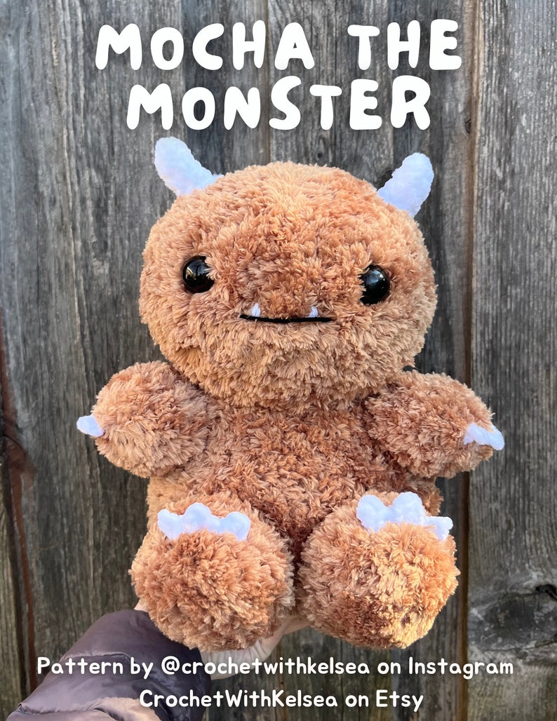 Mocha the Monster Crochet Pattern, PDF Digital Download for Amigurumi ...