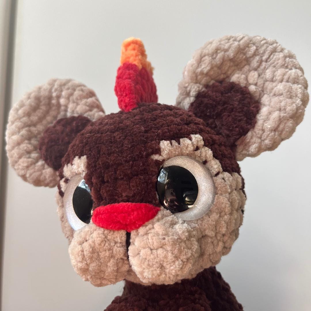 Finnegan the Fire Kitty Crochet Pattern, Baby Lion Crochet Pattern ...