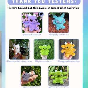 Mini Monsters Crochet Pattern Pack, 4-in-1 Monsters Including Crochet ...