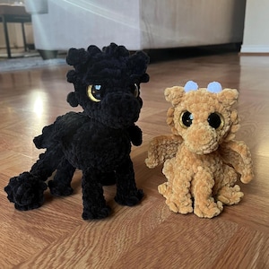 2-in-1 Dragon Pattern, Dragon Crochet Pattern, Tazareth & Aurivelle ...