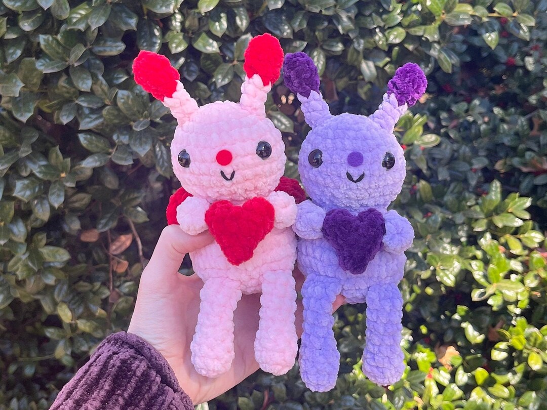 Lovebug Plushie, Valentines Day Plush, Crochet Stuffed Animal, Cute ...