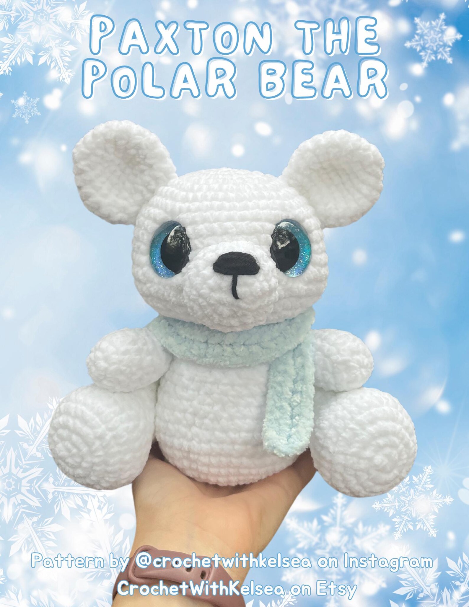Paxton the Polar Bear Crochet Pattern, Cute Winter Crochet Pattern for ...