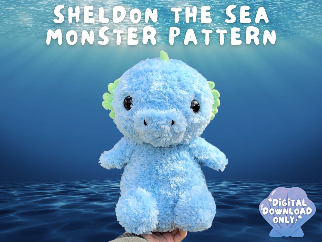 Sheldon the Sea Monster, PDF Digital Download for Amigurumi, DIY Cute ...
