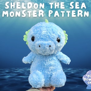 Sheldon the Sea Monster, PDF Digital Download for Amigurumi, DIY Cute ...