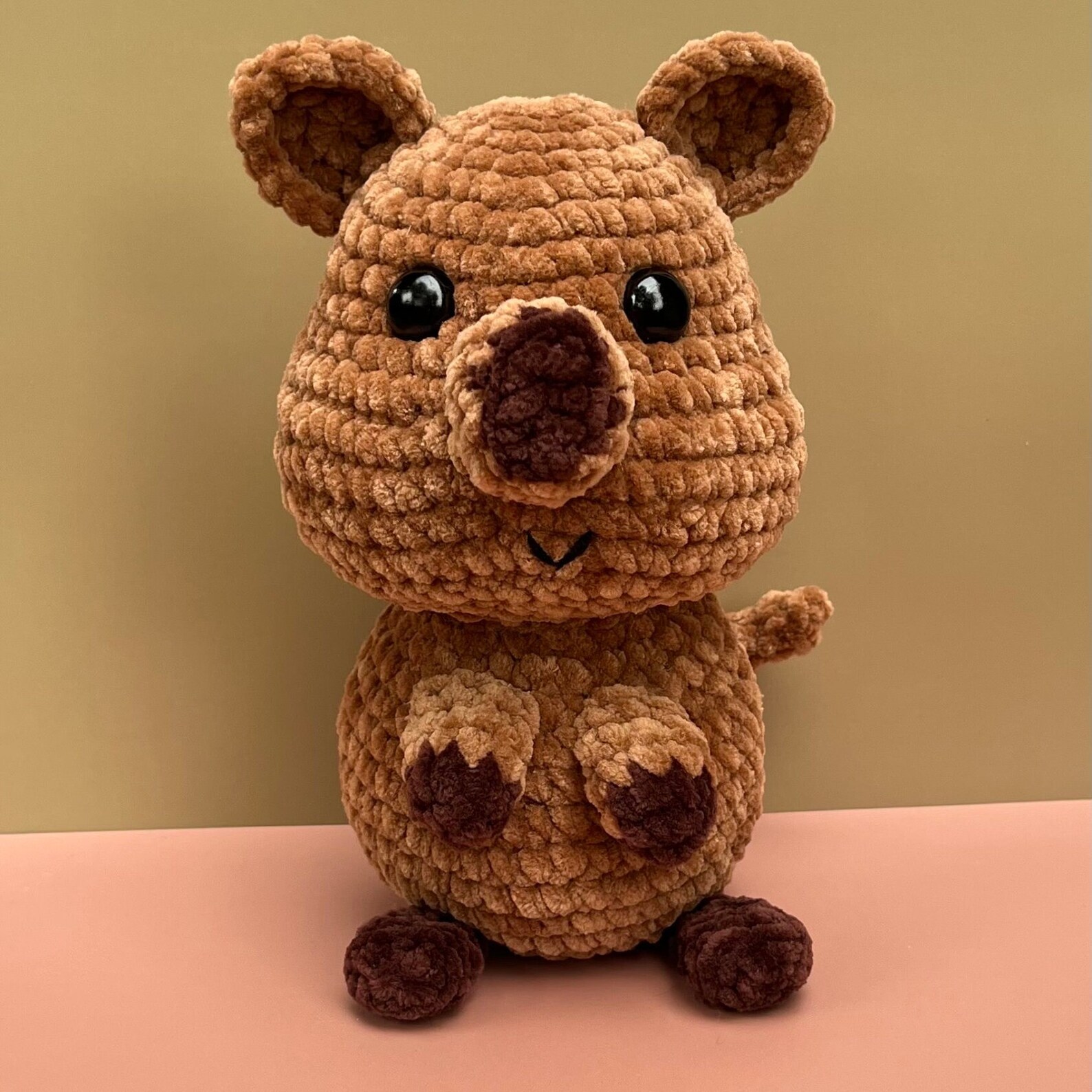 Quincy the Quokka Crochet Pattern, Crochet Pattern for Quokka Plushie ...