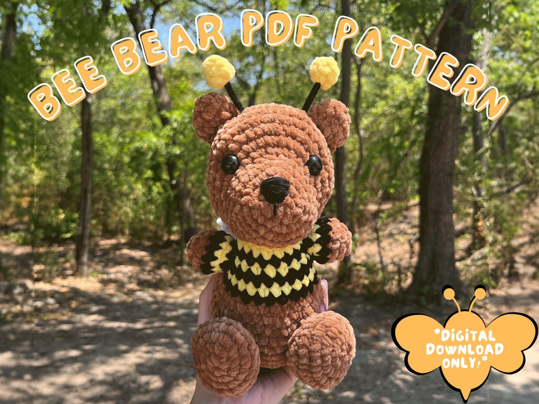 Bee Bear Crochet Pattern, Cute Teddy Bear Pattern, Teddy Bear Bee ...