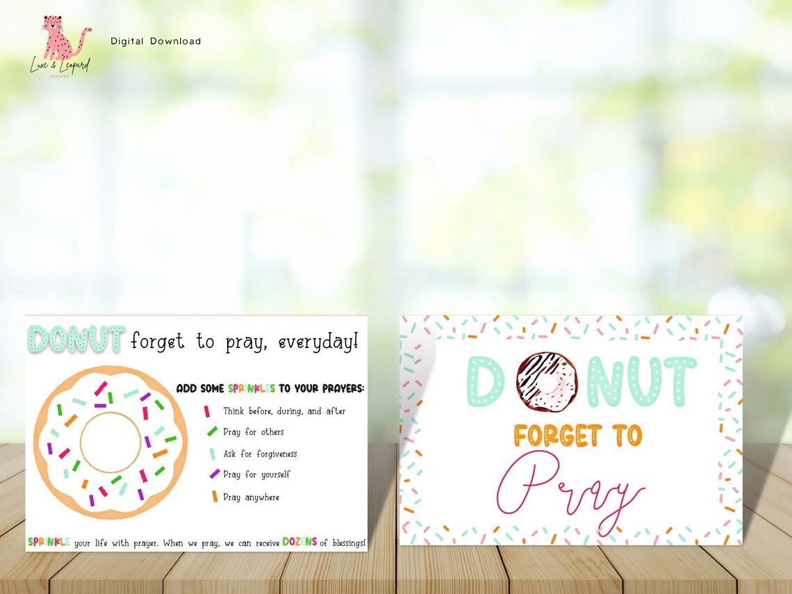 Donut Forget to Pray. Sprinkle Prayer. LDS. Latter Day Saints. Prayer ...