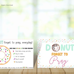 Donut Forget to Pray. Sprinkle Prayer. LDS. Latter Day Saints. Prayer ...