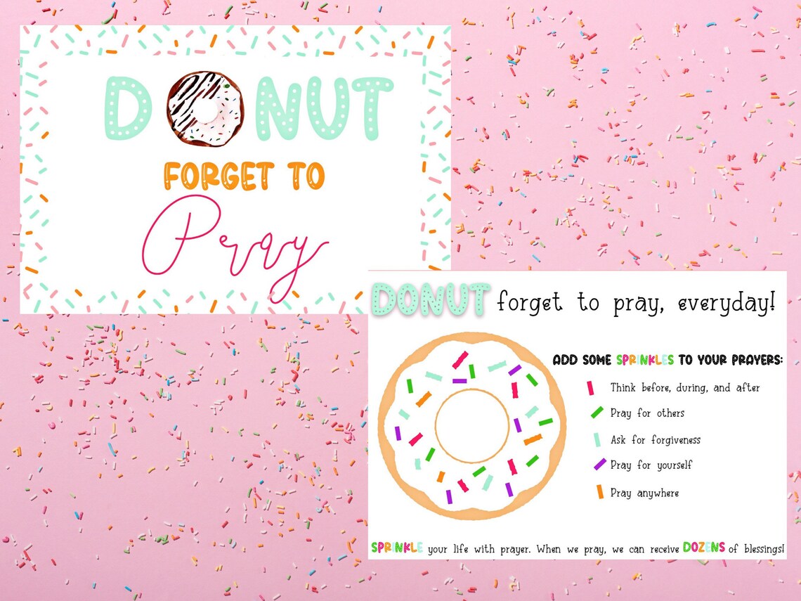 Donut Forget to Pray. Sprinkle Prayer. LDS. Latter Day Saints. Prayer ...