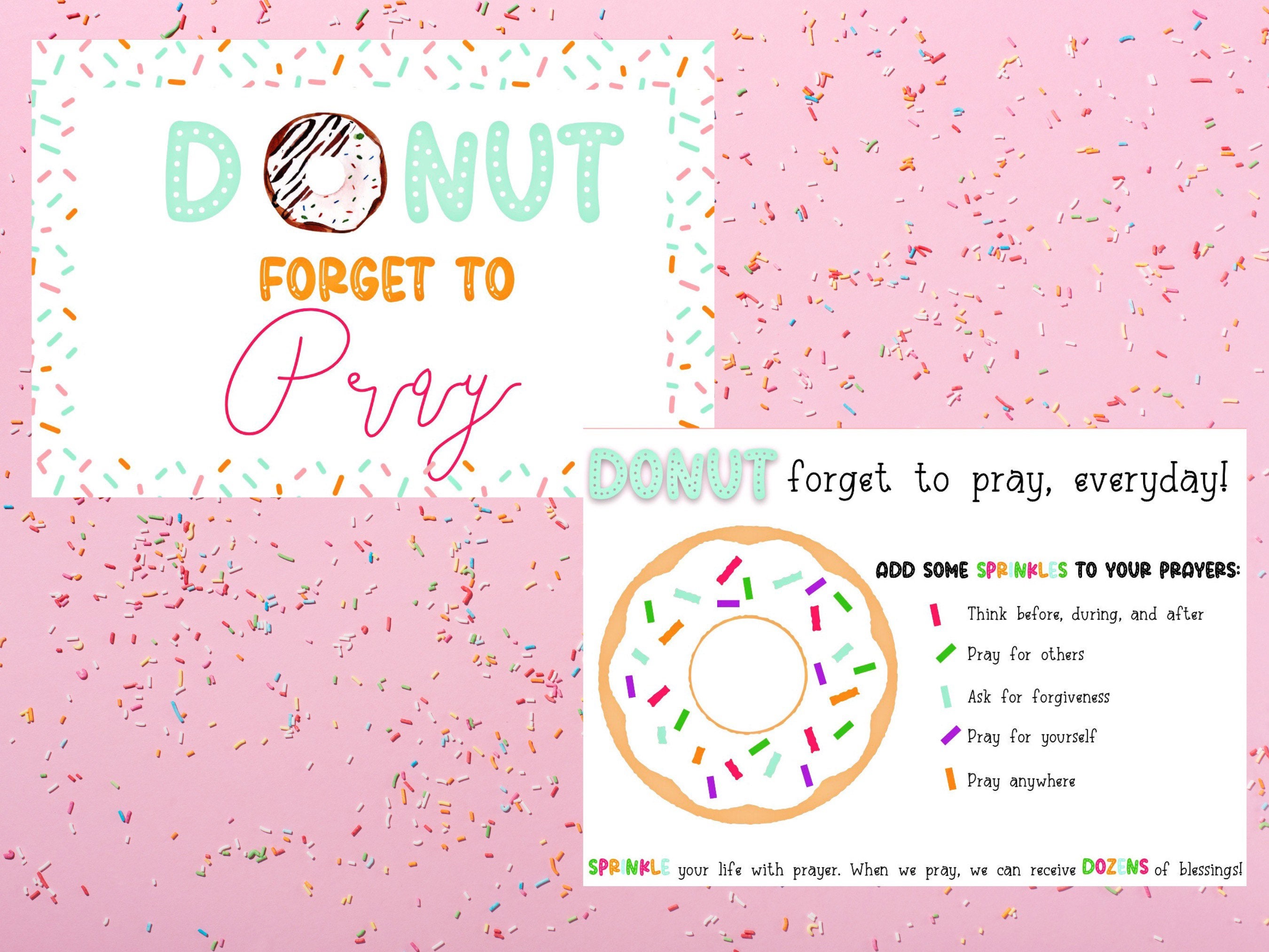 Donut Forget to Pray. Sprinkle Prayer. LDS. Latter Day Saints. Prayer ...