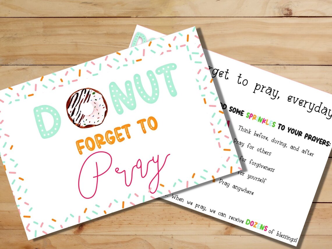Donut Forget to Pray. Sprinkle Prayer. LDS. Latter Day Saints. Prayer ...